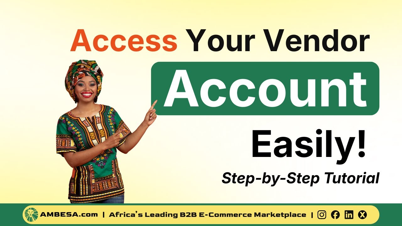 How to Access Your AMBESA Vendor Account (Step-by-Step Login ...