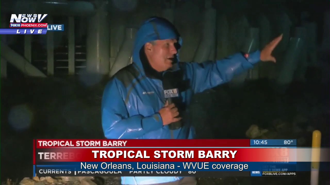 WINDS PICKING UP: Tropical Storm Barry winds pick up in Louisiana - YouTube