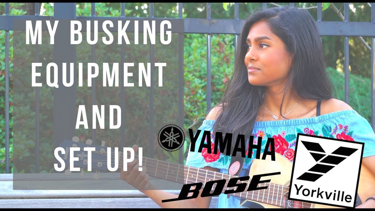 Busking equipment and set up - BEGINNERS TUTORIAL - Bose amp, Yamaha ...