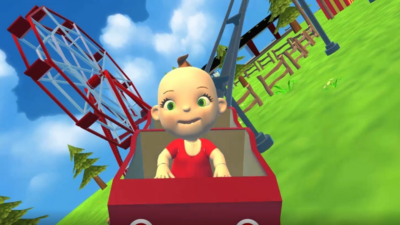 Baby amusement park | Baby on roller coasters | Free app for kids - YouTube