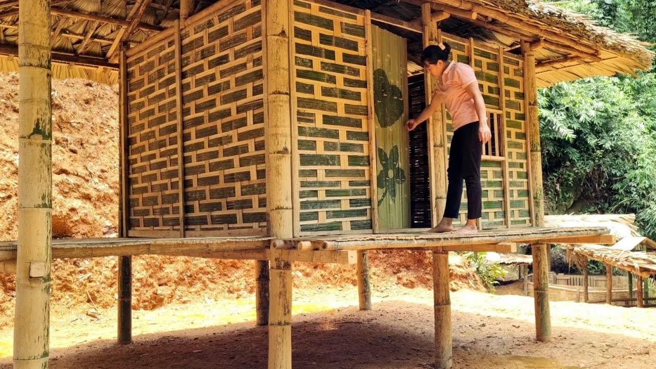 How to build a complete bamboo house and stairs - YouTube