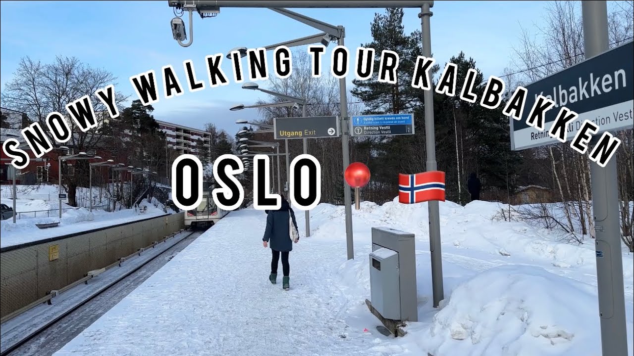 Snowy walk tour Oslo-Cold area-Sardi mai walk-Exploring beautiful ...
