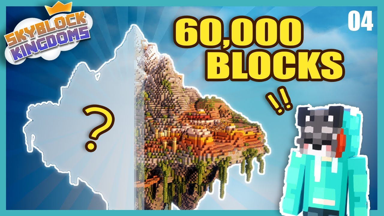 Building a GIANT Mountain! | Minecraft Skyblock Kingdoms | EP 4 - YouTube