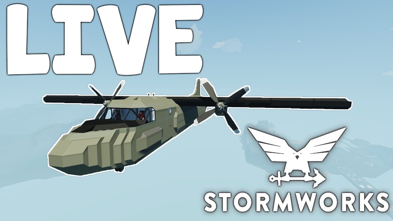 LIVE: CARGO PLANE! - Stormworks Build and Rescue! - YouTube