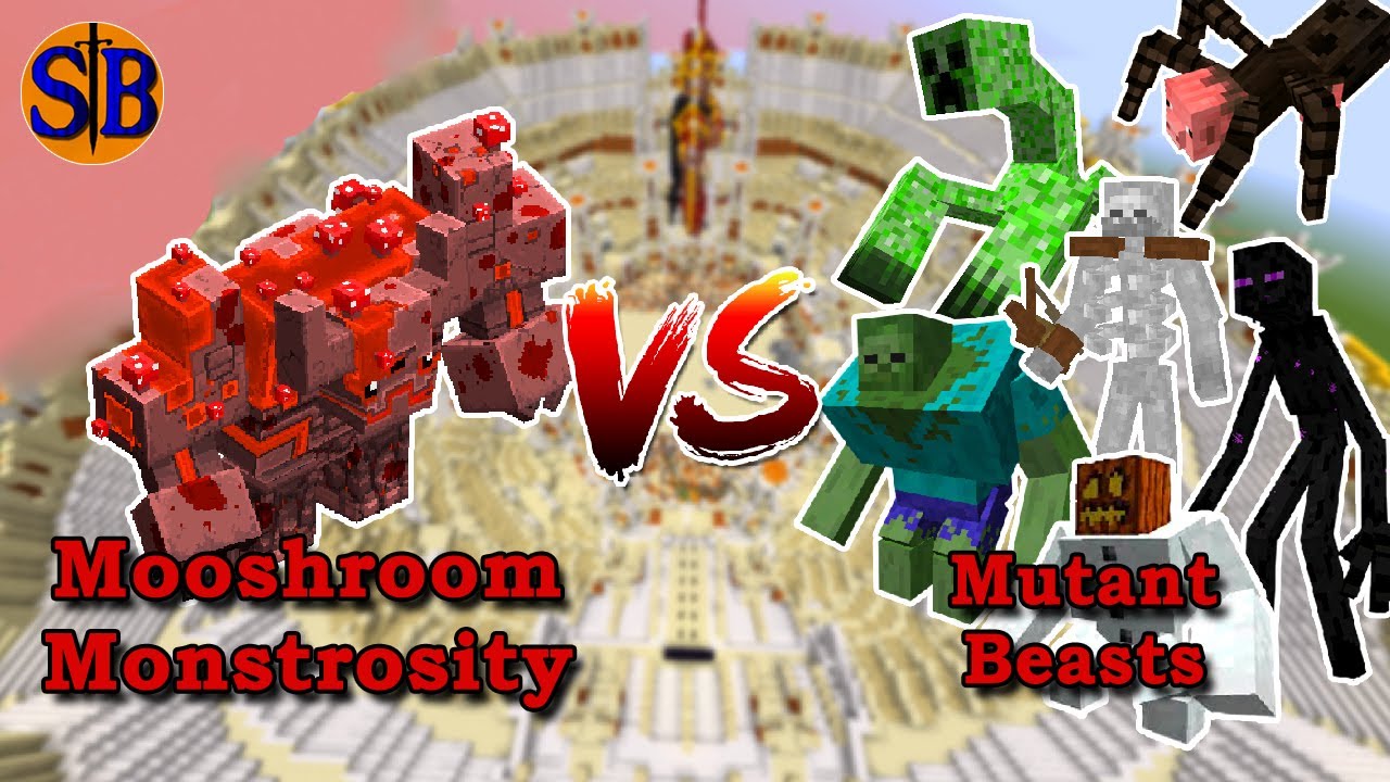 Mooshroom Monstrosity vs Mutant Beasts | Minecraft Mob Battle - YouTube