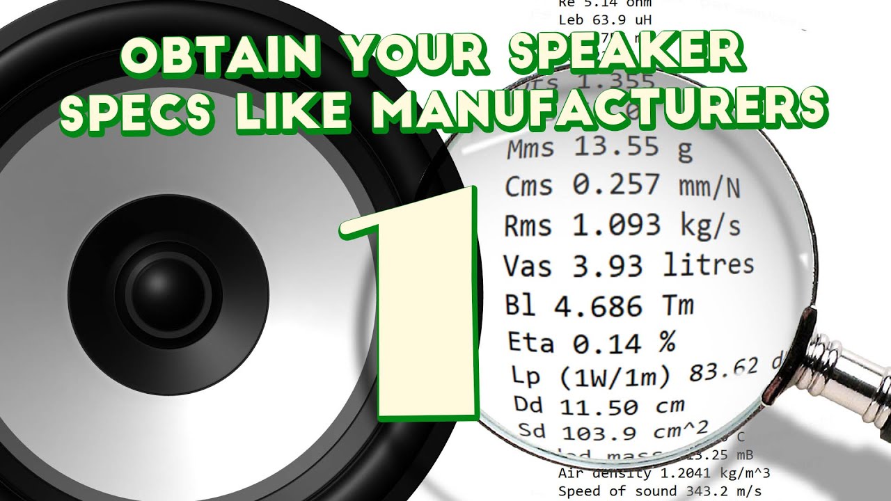 speaker specifications with REW-1 - YouTube
