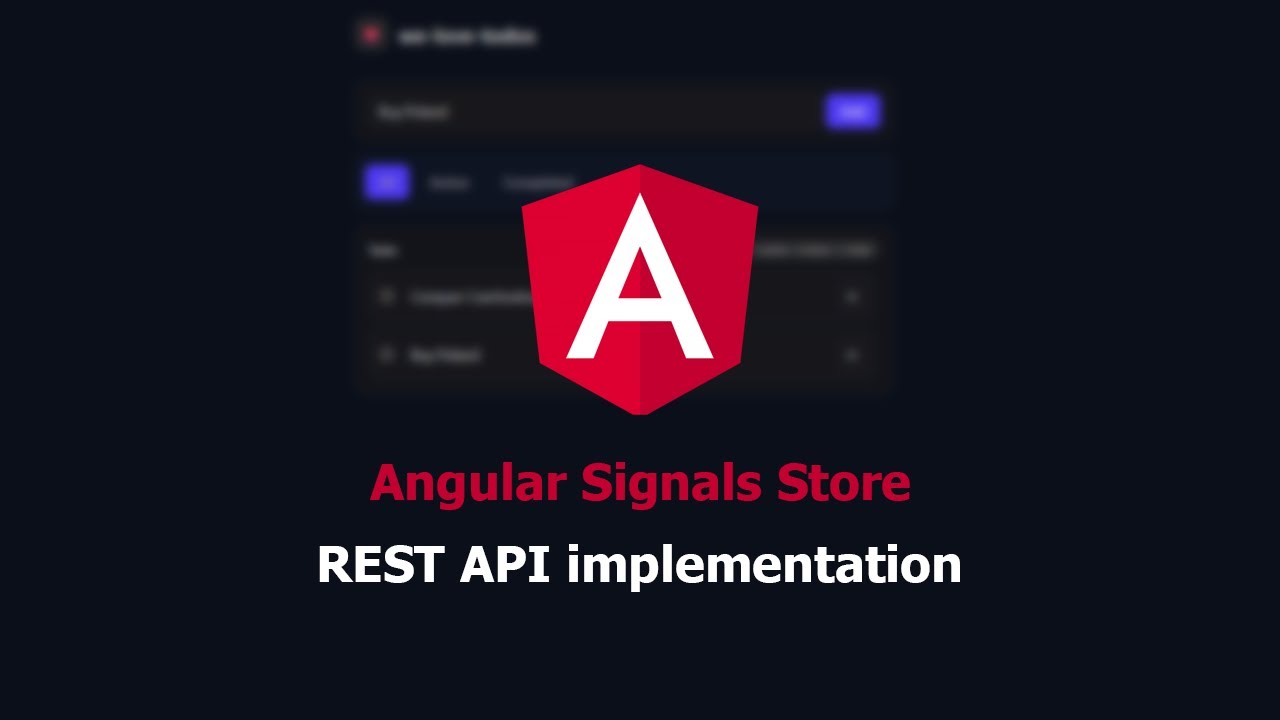 Connect Angular NGRX Signals Store to a REST API | Angular tutorial ...