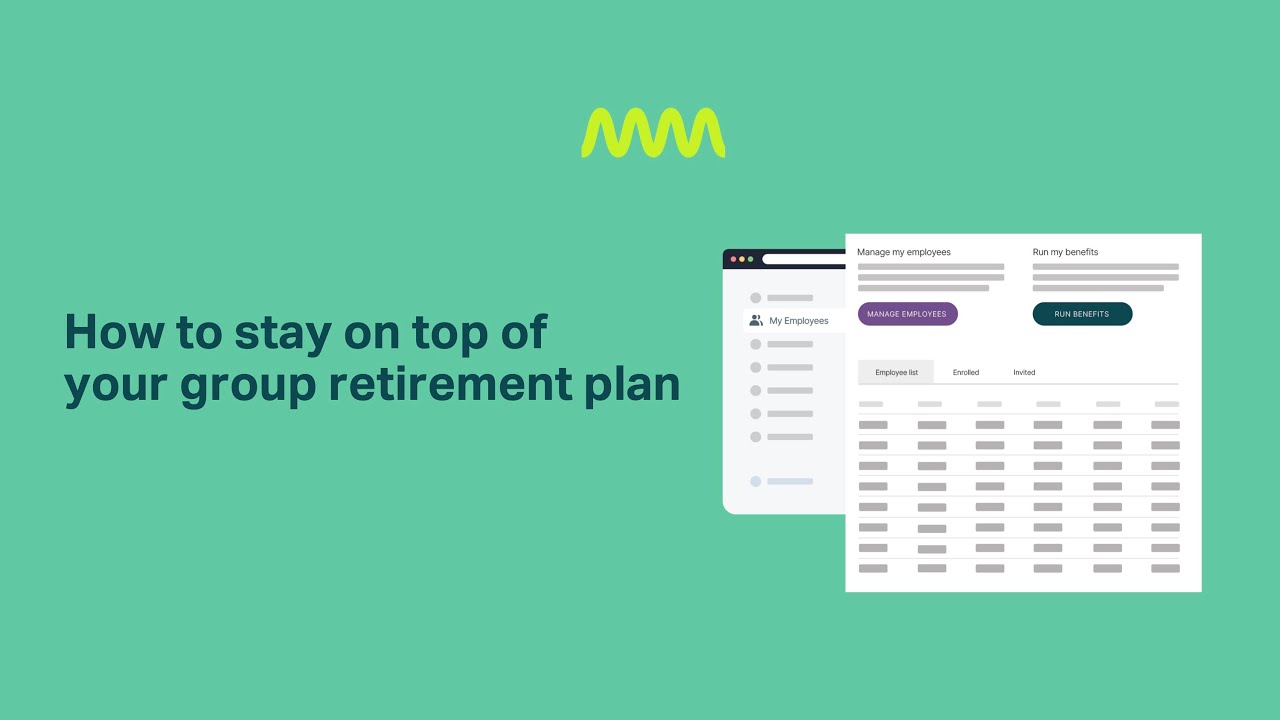 How to stay on top of your group retirement plan - YouTube