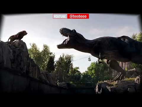 Aslan vs T - Rex Karşılaşması Klip | Jurassic World 1 ( 2015 )