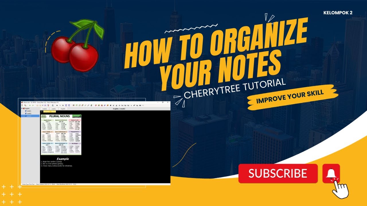 HOW TO ORGANIZE YOUR NOTES - CHERRYTREE TUTORIAL (Bahasa) - YouTube