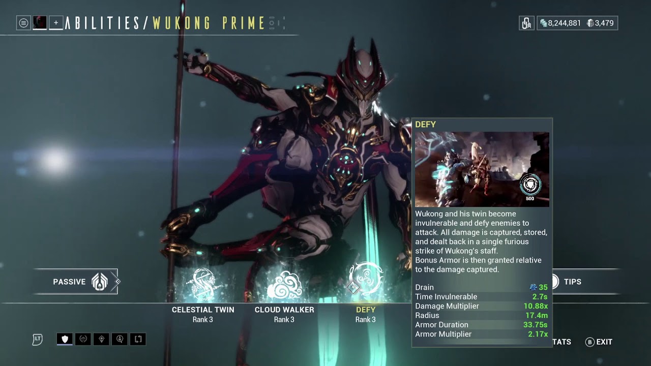 Warframe - Wukong Prime Build/Loadout - YouTube