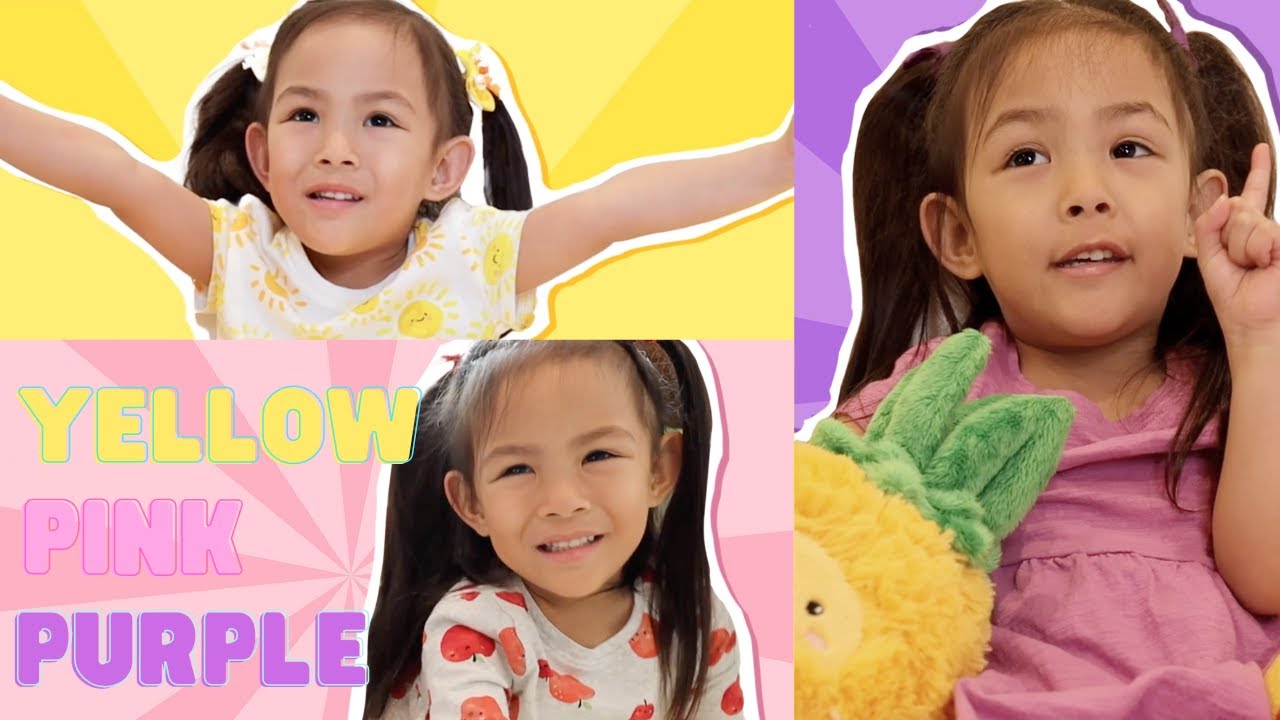 Fun Ways for Kids to Learn Colors YELLOW PINK PURPLE compilation - YouTube