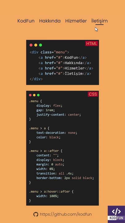 HTML ve CSS ile Hover Menu - YouTube
