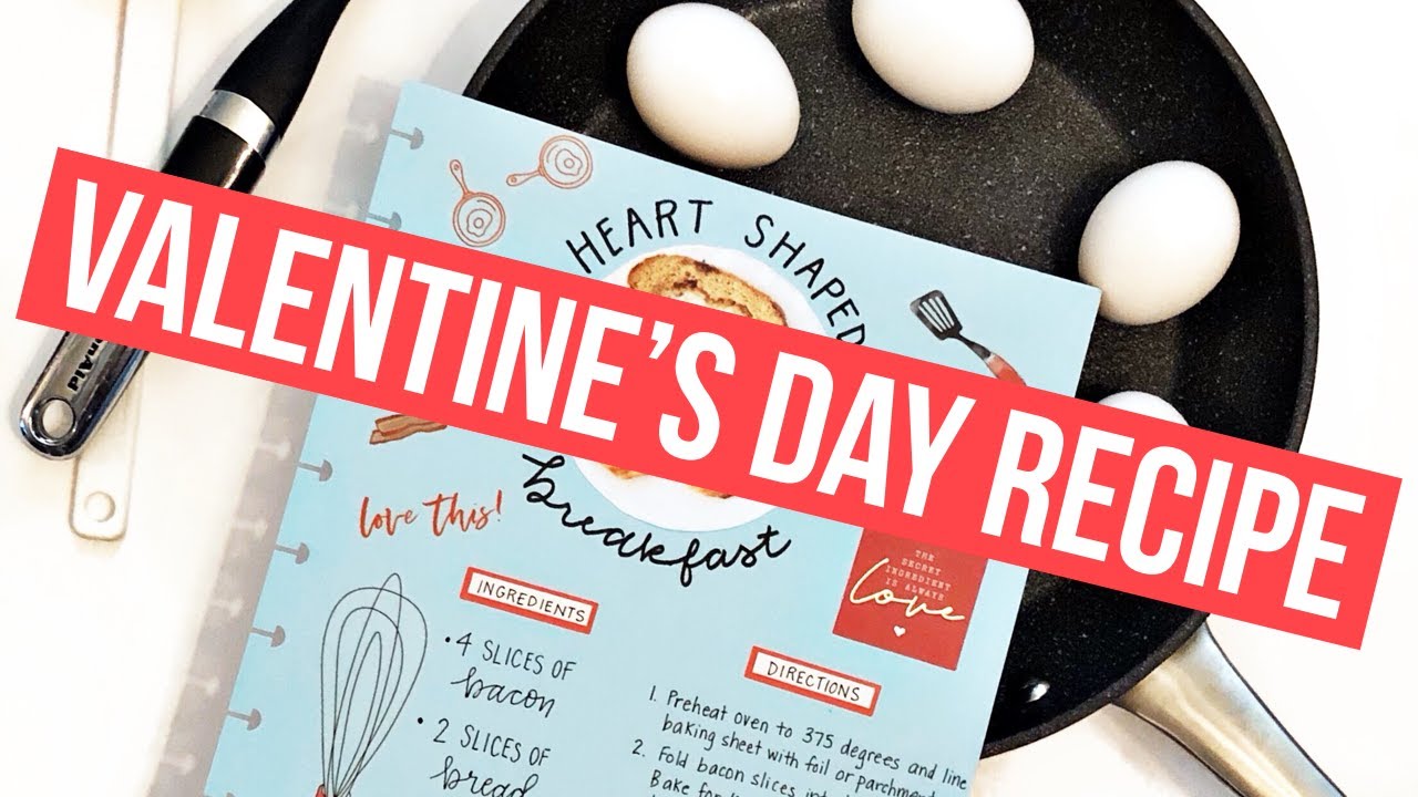 Recipe Plan With Me // Valentine's Day Recipe Page // Heart Shaped ...