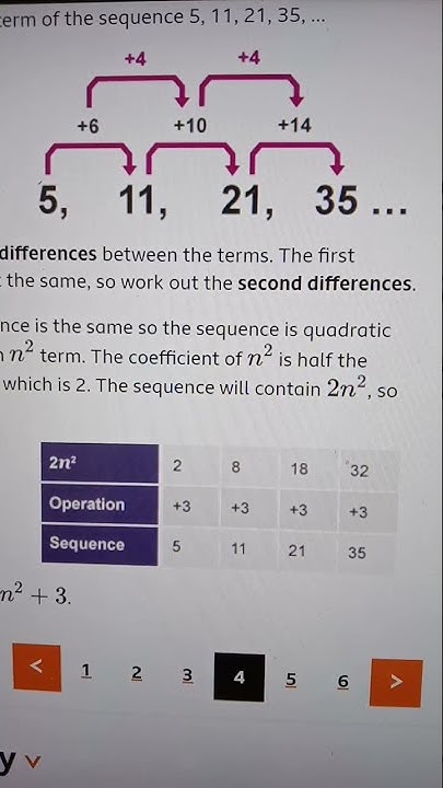Quadratic Sequence - YouTube