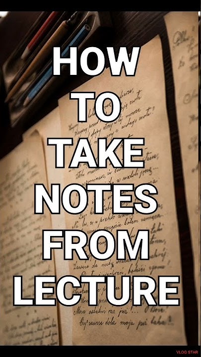 HOW TO MAKE LECTURE NOTES 📝 📝 📋 YOU MUST 👀 SEE - YouTube