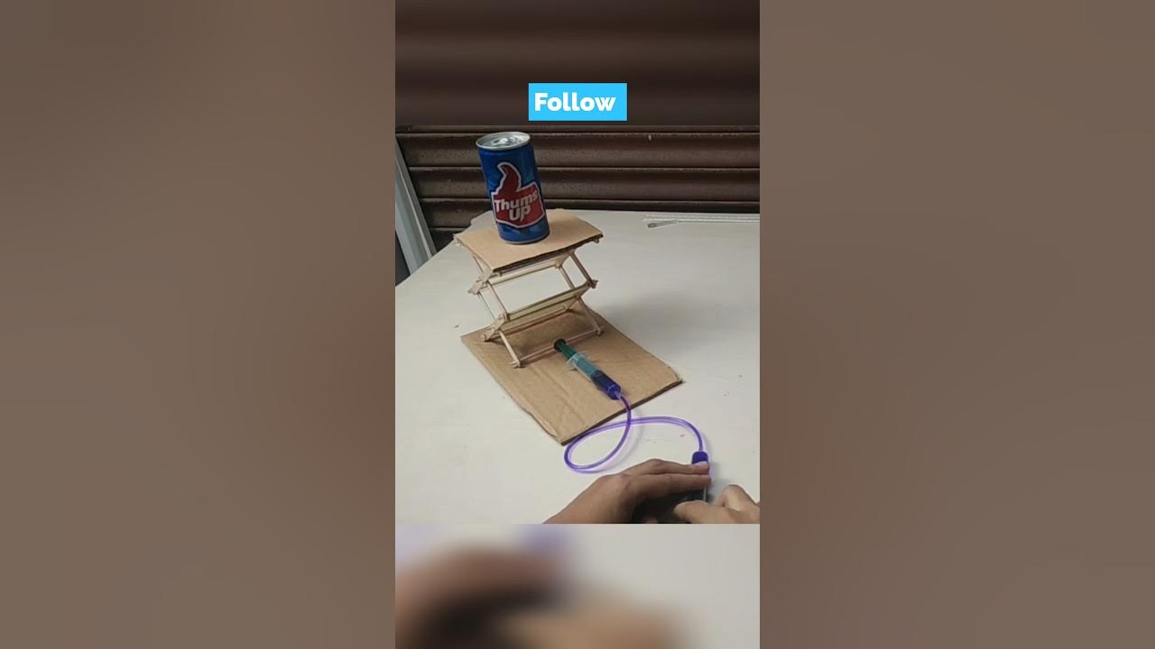 Hydraulic Lift #experiment #arduino #electronicproject - YouTube