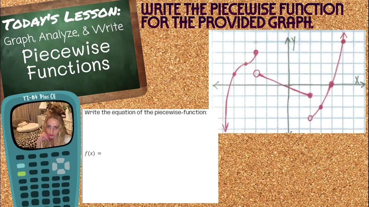 Given the graph, write the piecewise function. - YouTube