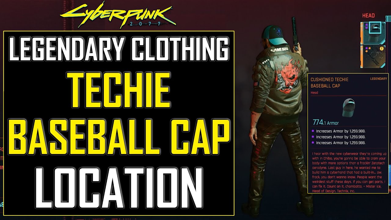 Cyberpunk 2077 Legendary Clothing Location - "Cushioned Techie Baseball ...