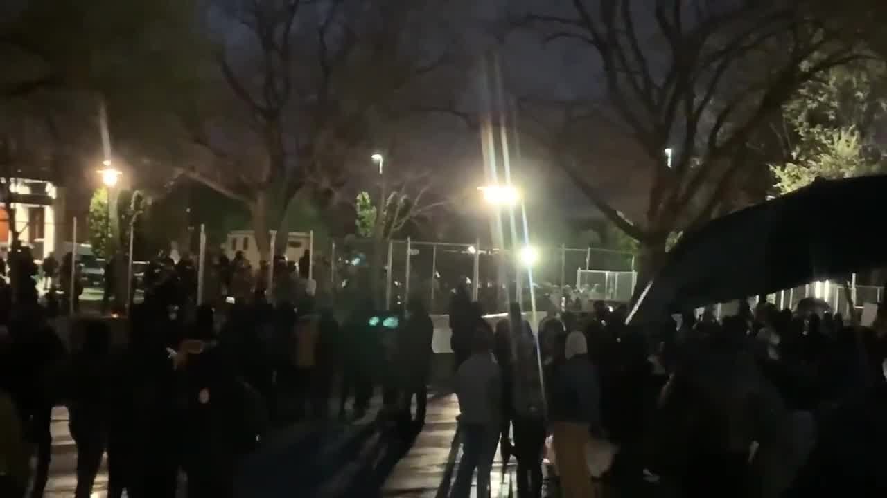 Dispersal order given at protest outside Brooklyn Center Police ...