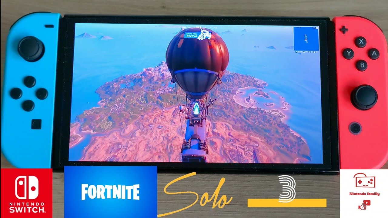 Nintendo Switch Oled Fortnite gameplay handheld pro controller solo 3 ...