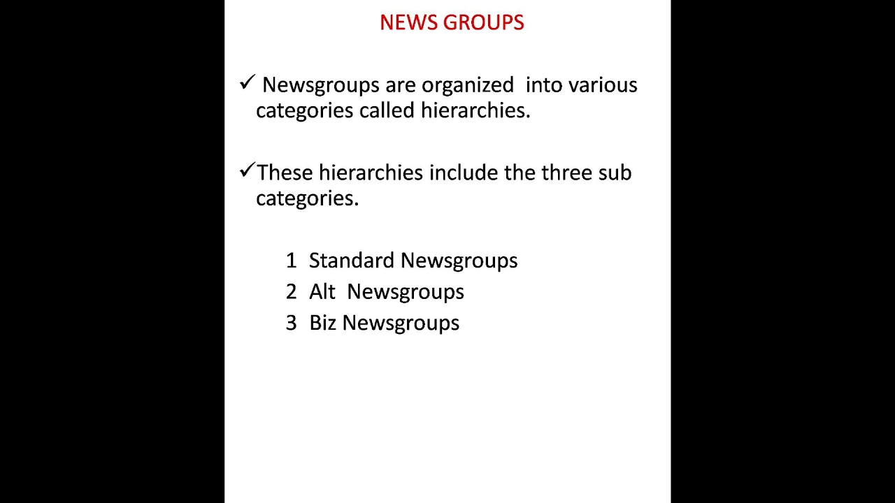 Newsgroups - YouTube