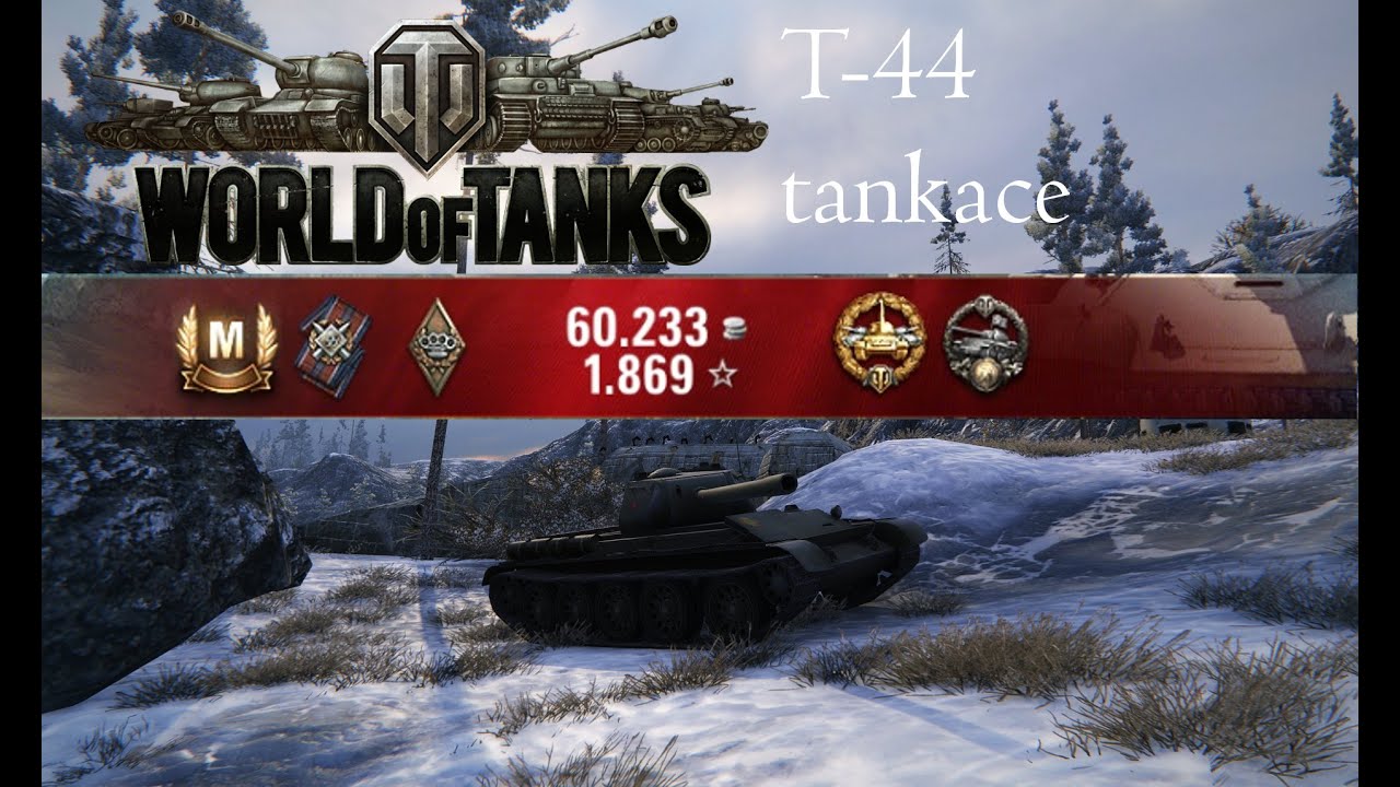 World of tanks t-44 Tankace Wolfpack power - YouTube