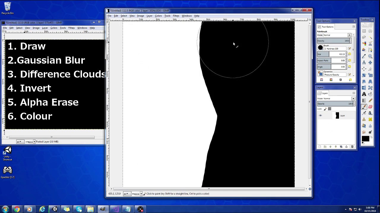 Game Design Made Easy - Create Lightning in Gimp - YouTube