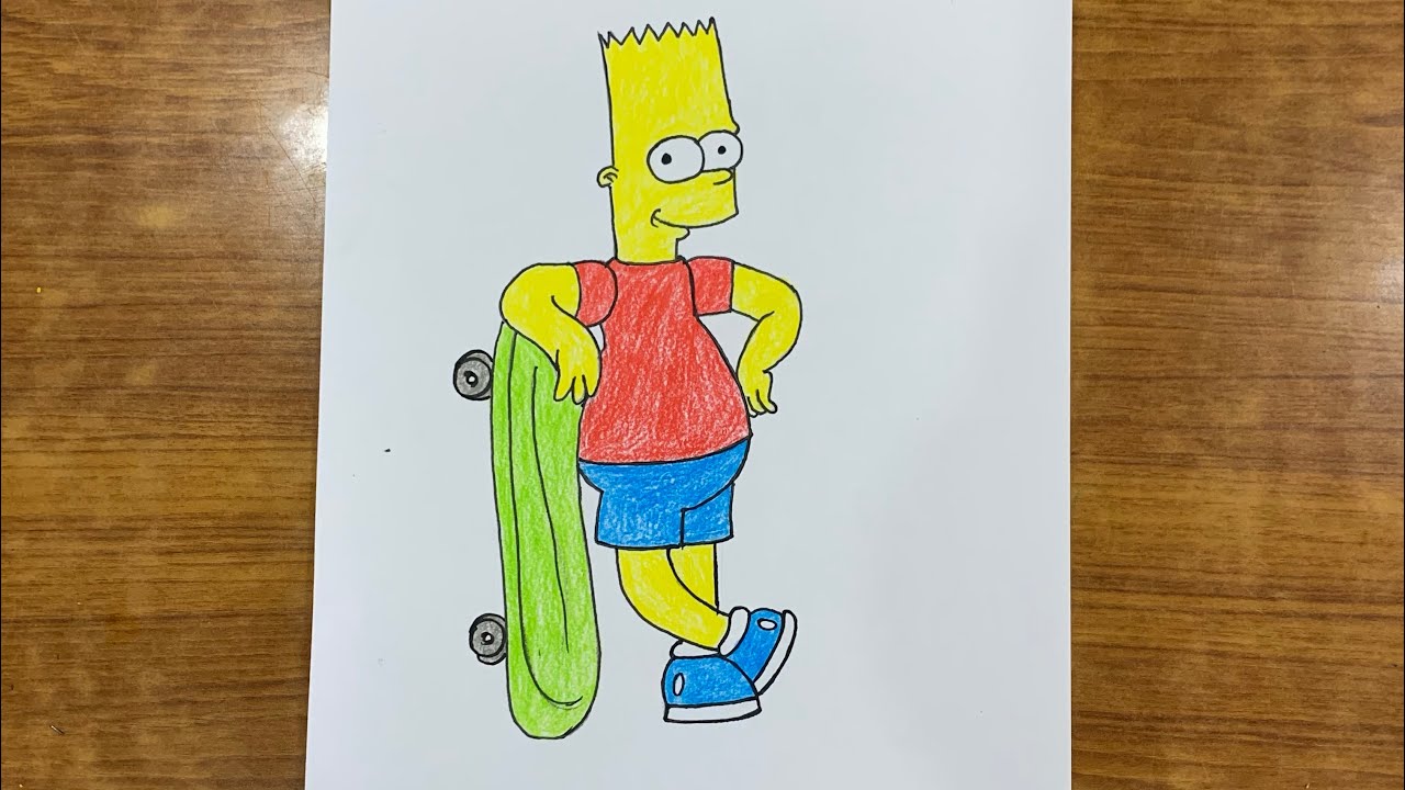 Bart Simpson | How To Draw Simpson | Easy Drawing Of Simpson - YouTube