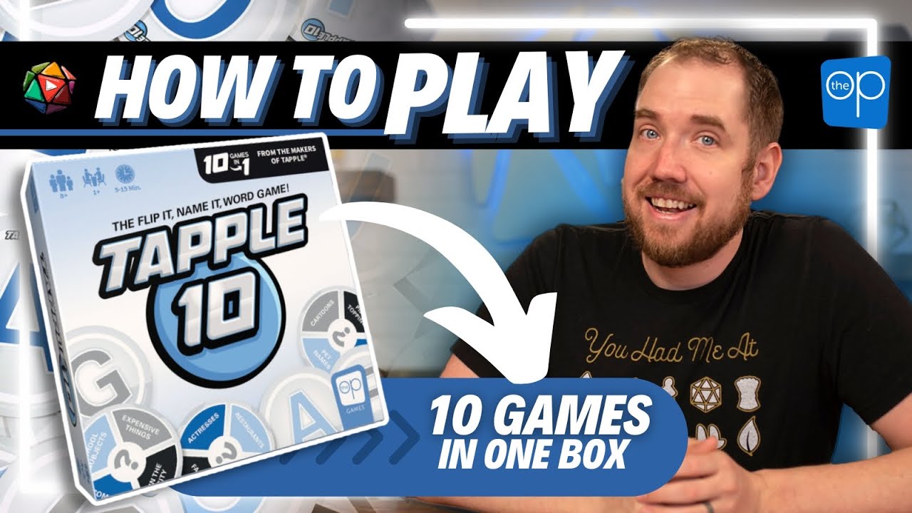 How to Play Tapple 10 - Ten Games in 1 Box! | Board Game Tutorial - YouTube