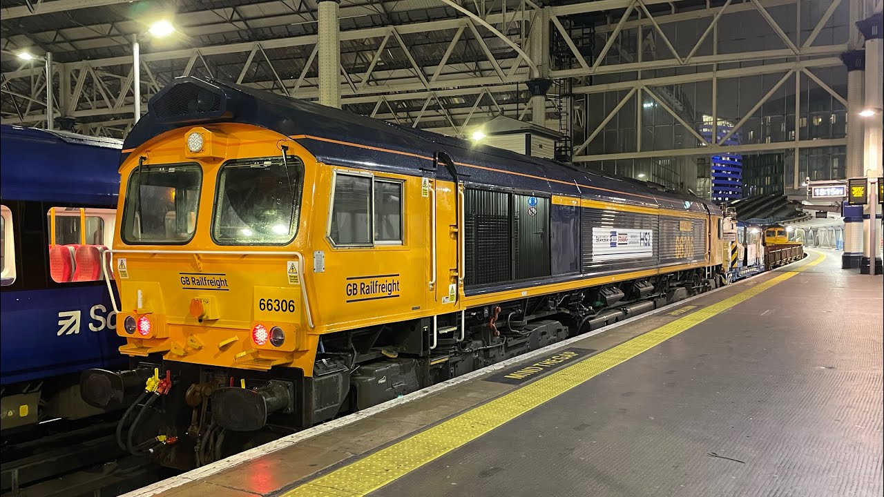 GBRf 66306 “SCS Logistics” released into traffic at London Waterloo ...
