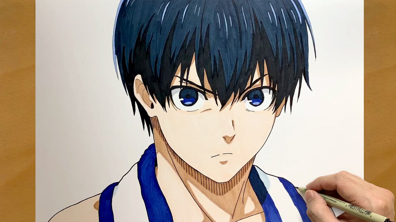 How to Draw Isagi Yoichi from Blue Lock | step by step | Draw anime ...