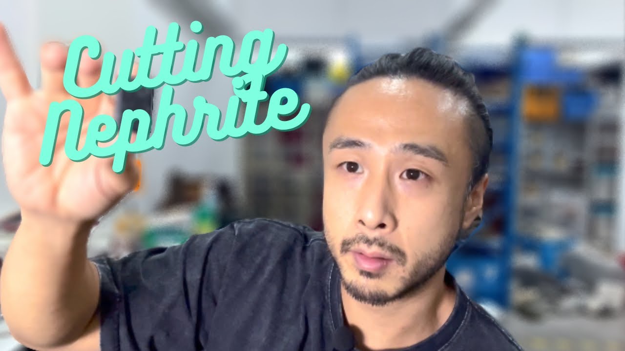 Cutting Nephrite To Make Pendant Part 1 - YouTube