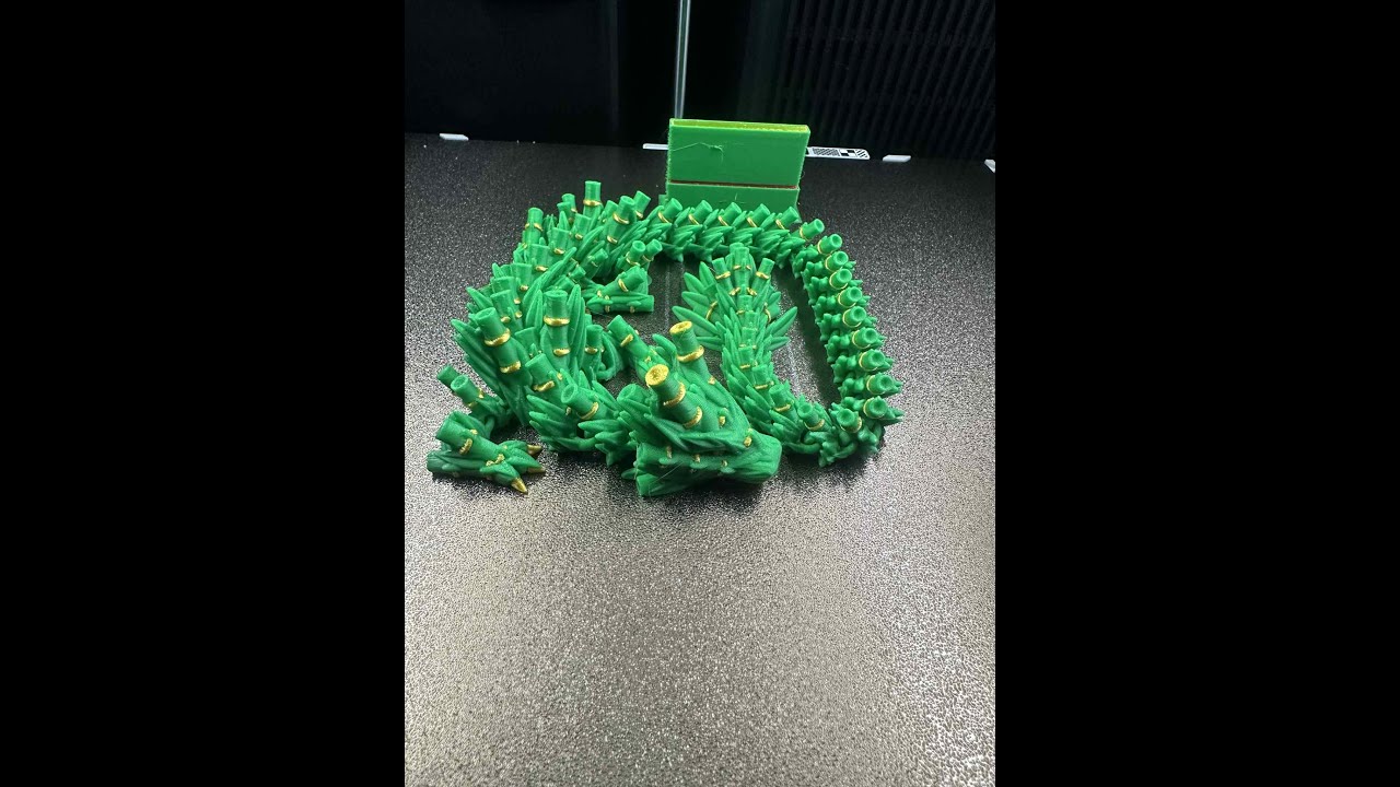 Timelapse of 3D Printing the Bamboo Dragon on my Bambu Lab H2S - YouTube