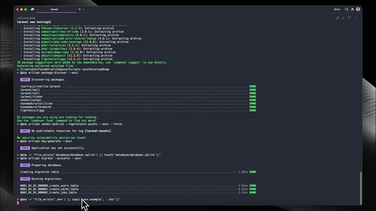 Upgrading Laravel Installer and Installing Laravel 12 w/ Starter Kits - YouTube