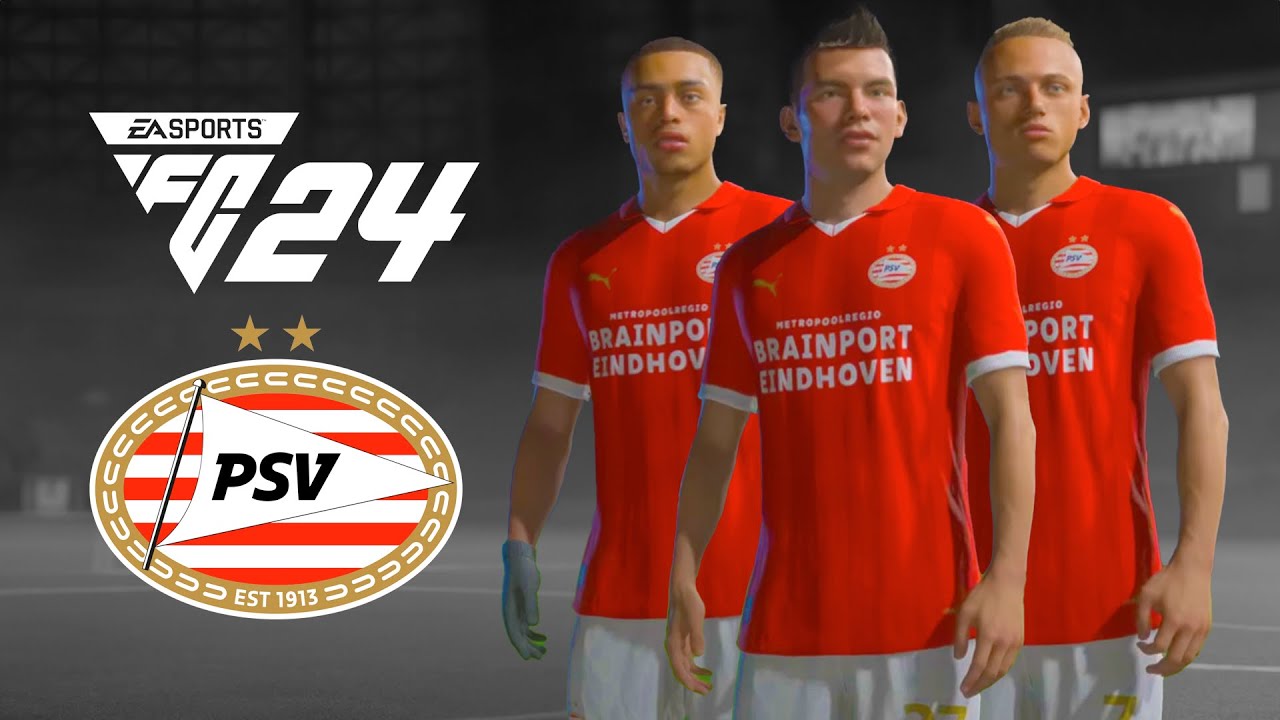 EAFC 24 PS5 - PSV EINDHOVEN - PLAYER FACES AND RATINGS - 4K60FPS - YouTube