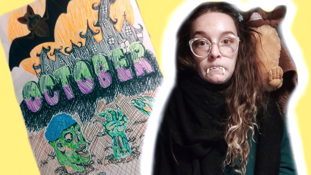 Zombie October Front Page Bujo Design - YouTube