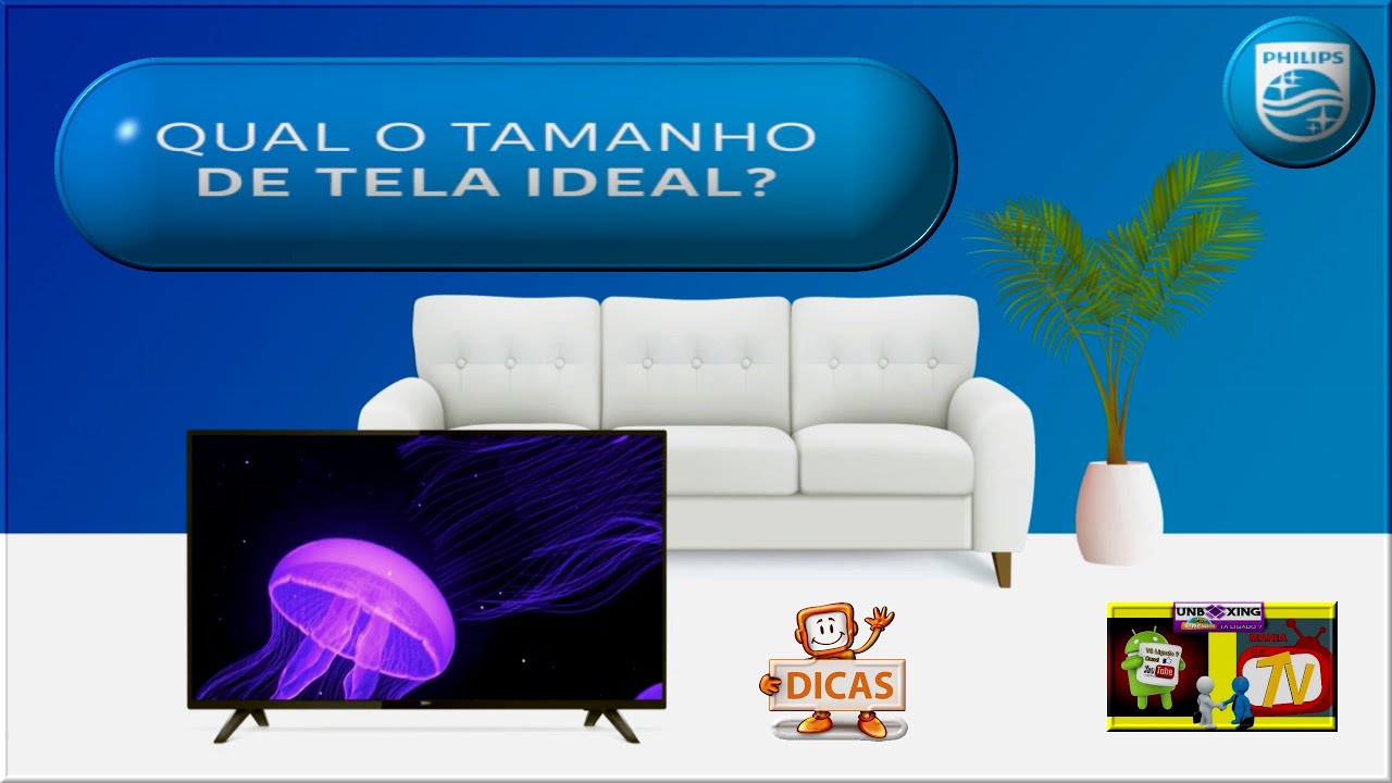 Veja: Qual o tamanho ideal pra sua TV? - YouTube