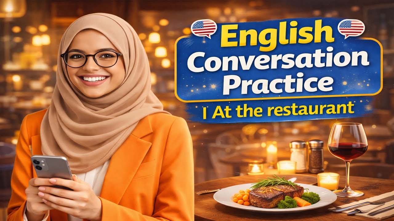 English Conversation Practice | At the Restaurant - YouTube