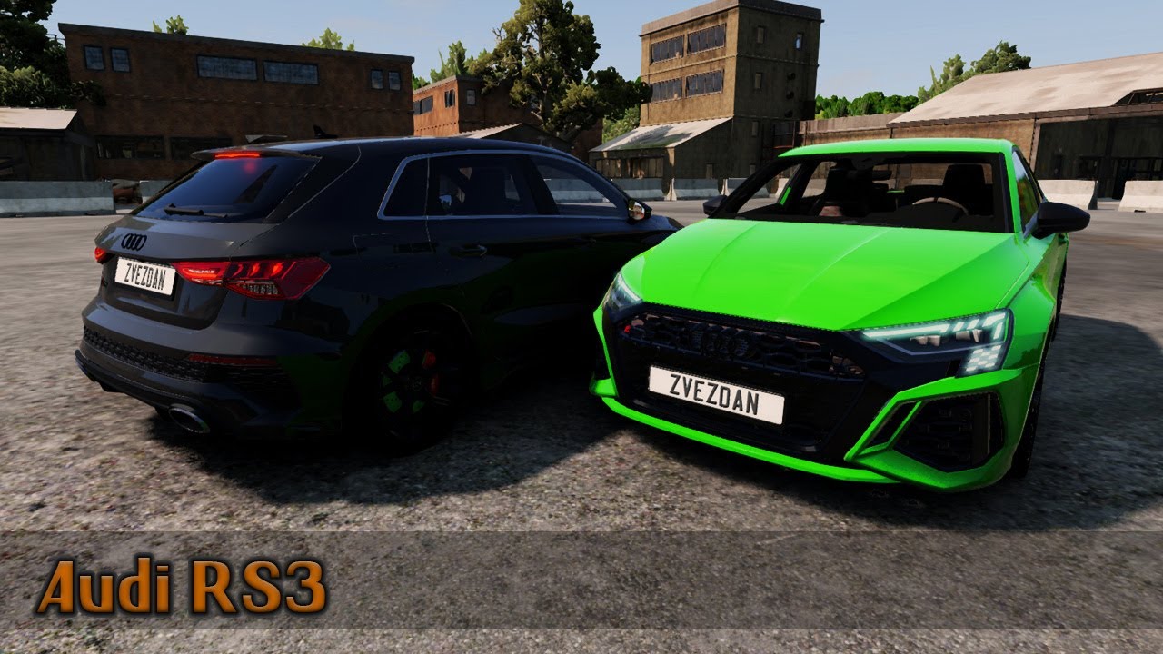 Мод Audi RS3 2022 для BeamNG.drive - YouTube