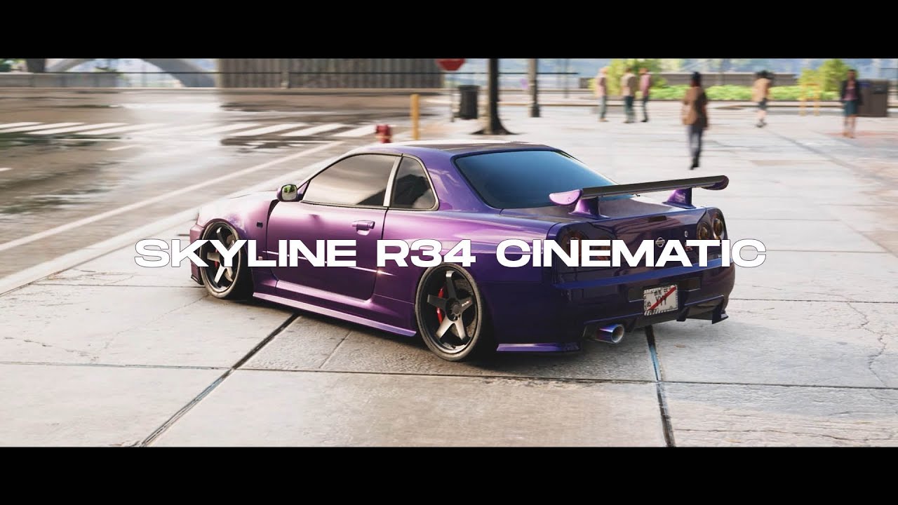 SKYLINE R34 💜 // NFS UNBOUND CINEMATIC - YouTube