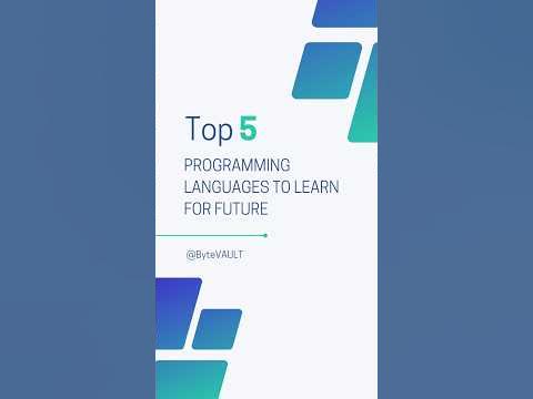 Top 5 programming language to learn for Future #coding #viral #python # ...