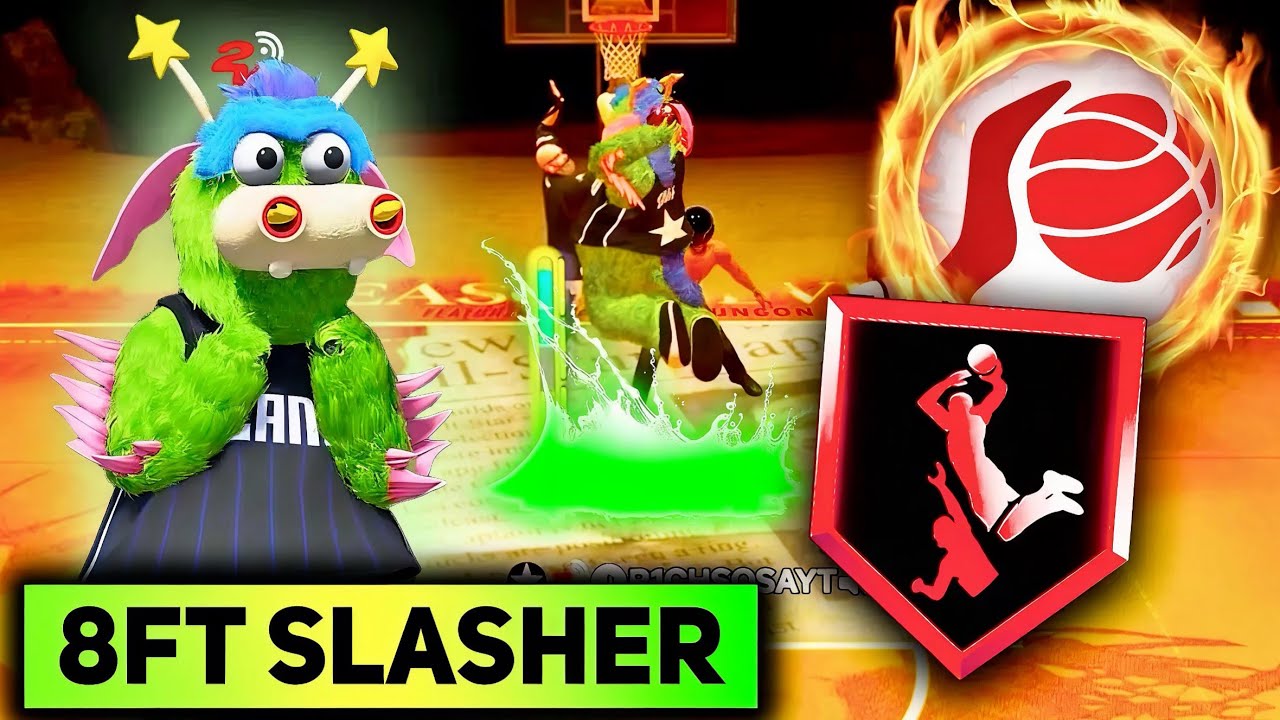 This 8FT DEMO-Slasher Build Demolishes Defenses on NBA 2K25! - YouTube