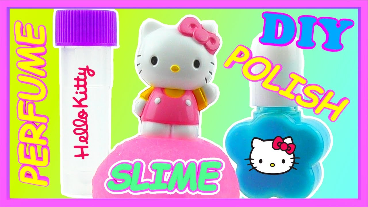 Hello Kitty Make Your Own Nail Polish and Perfume and SLIME Playset ...