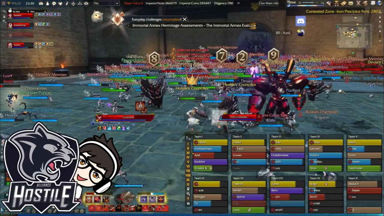 [Revelation Online] Moment of Capture in Clan War | Hostile (04.01.17 ...