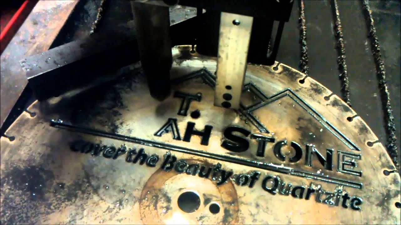 Torchmate 2x4 -- Cutting Signs For A Local Company In Used Rock Blades ...