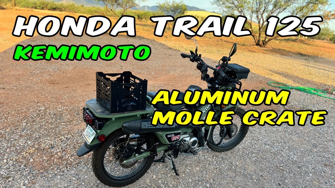 Honda CT125 Kemimoto Aluminum Molle Crate #kemimoto #ct125 #trail125 ...