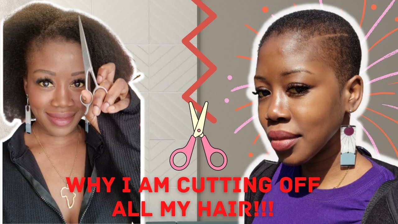 Cutting off all my HAIR!!! Part 1 | Big CHOP | Charity stream | Sickle ...