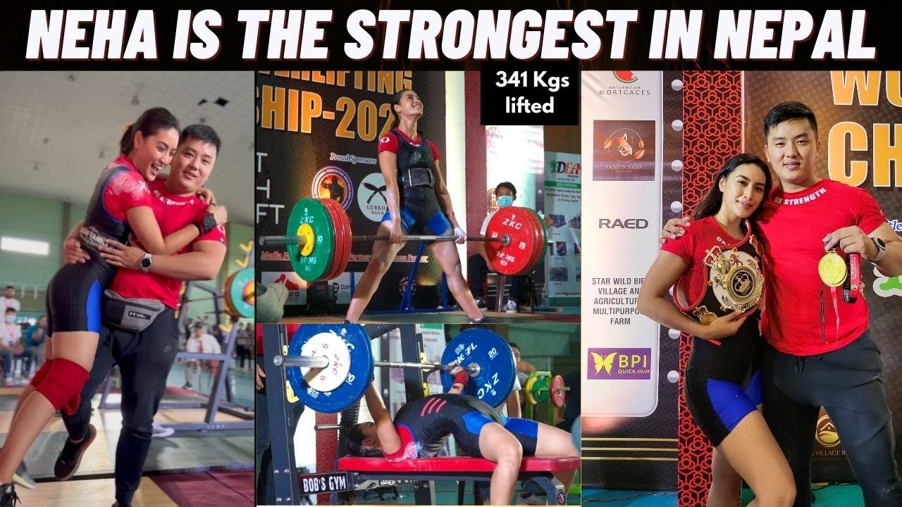 Neha wins Strongest woman in Nepal | Powerlifting competition in ...
