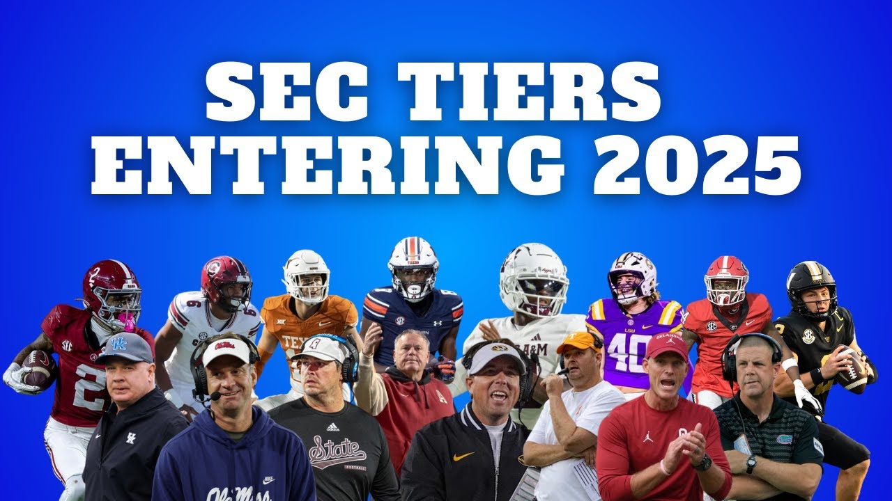 SEC Football Tier Rankings entering 2025 - YouTube